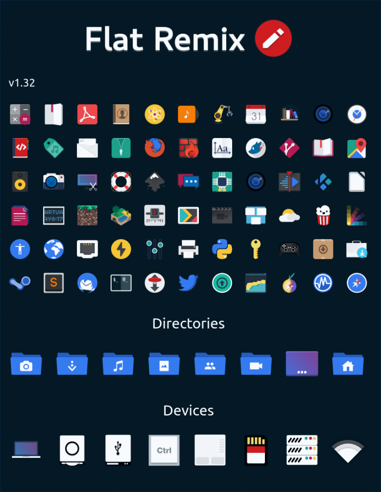 Flat Remix Icons | Download Flat Remix Icon Theme | Ubuntu Free Flat Remix Icons | Download Flat Remix Icon Theme | Ubuntu Free