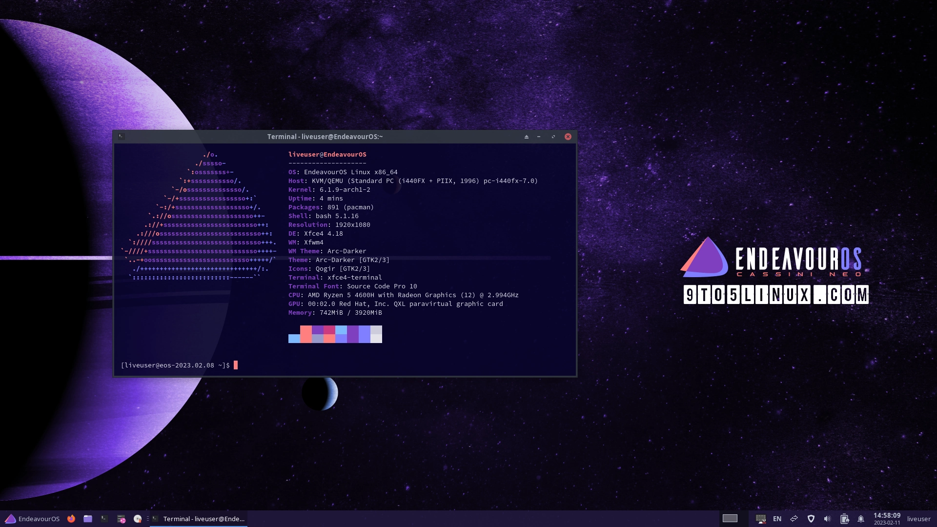 EndeavourOS Cassini Neo Released with Linux Kernel 6.1 LTS, Improved Installer - 9to5Linux ...