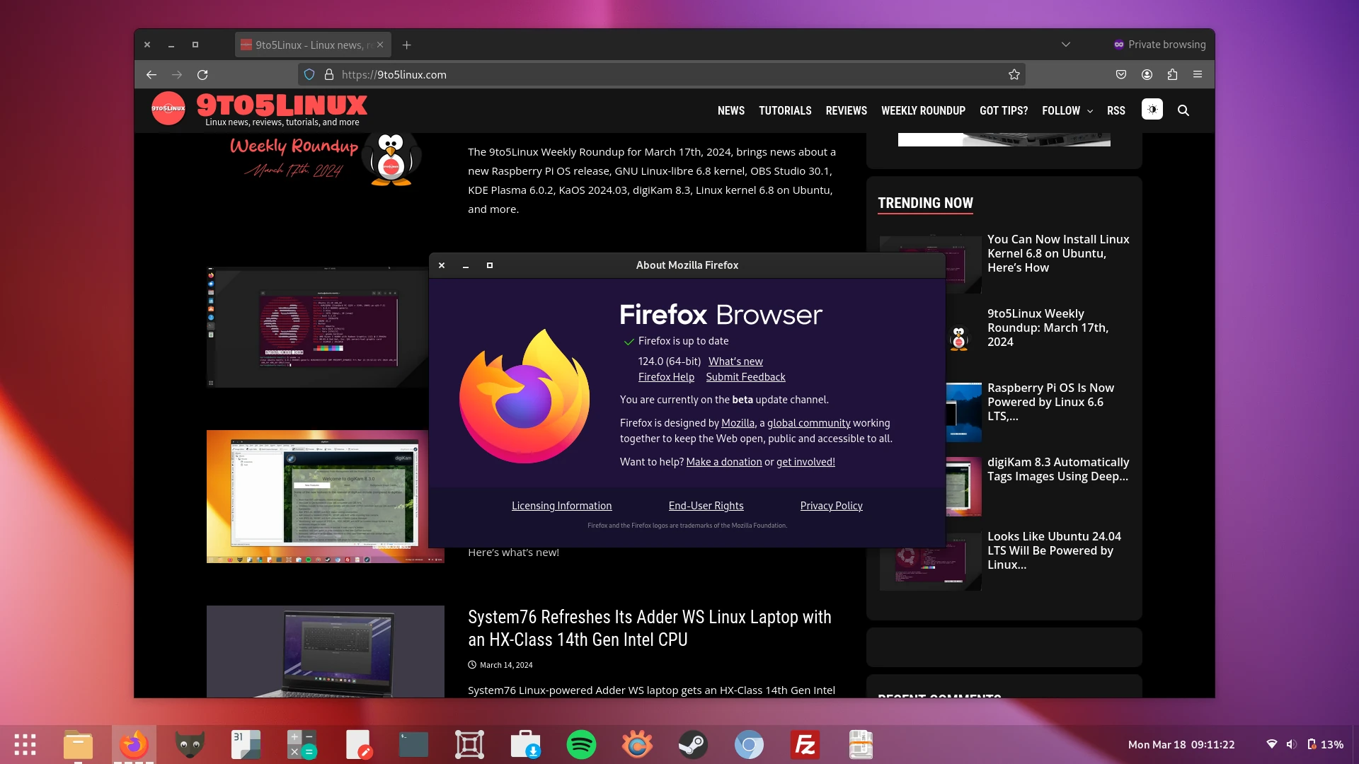 Mozilla Firefox 124 Is Now Available for Download, Here's What's New - 9to5Linux - Ubuntu Free