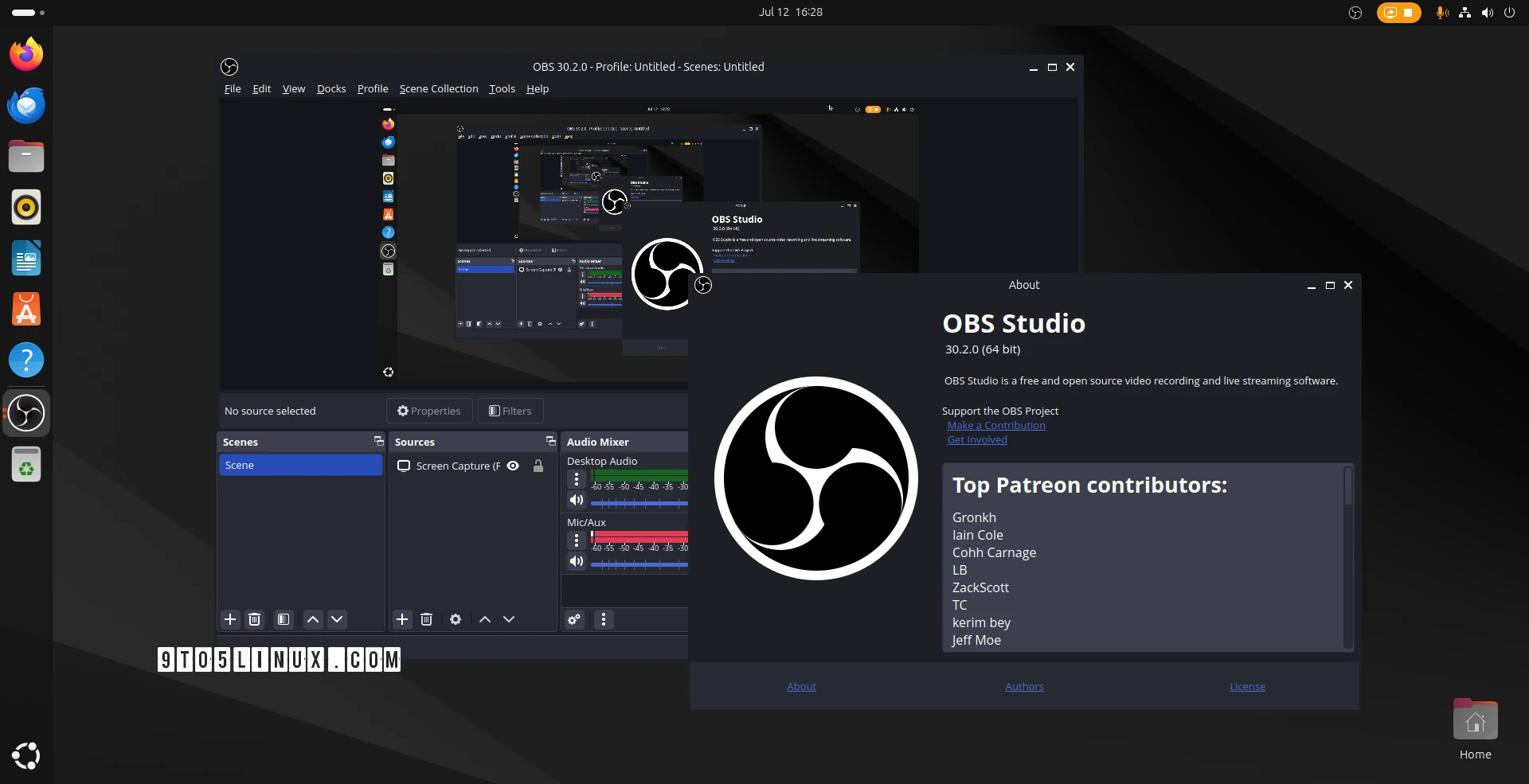 OBS Studio 30.2 Released with NVENC AV1 Support on Linux, Unified PipeWire Source - 9to5Linux ...