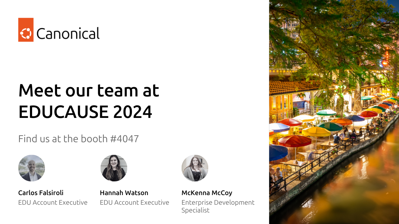Meet our EDU team at EDUCAUSE 2024 | Ubuntu - Ubuntu Free