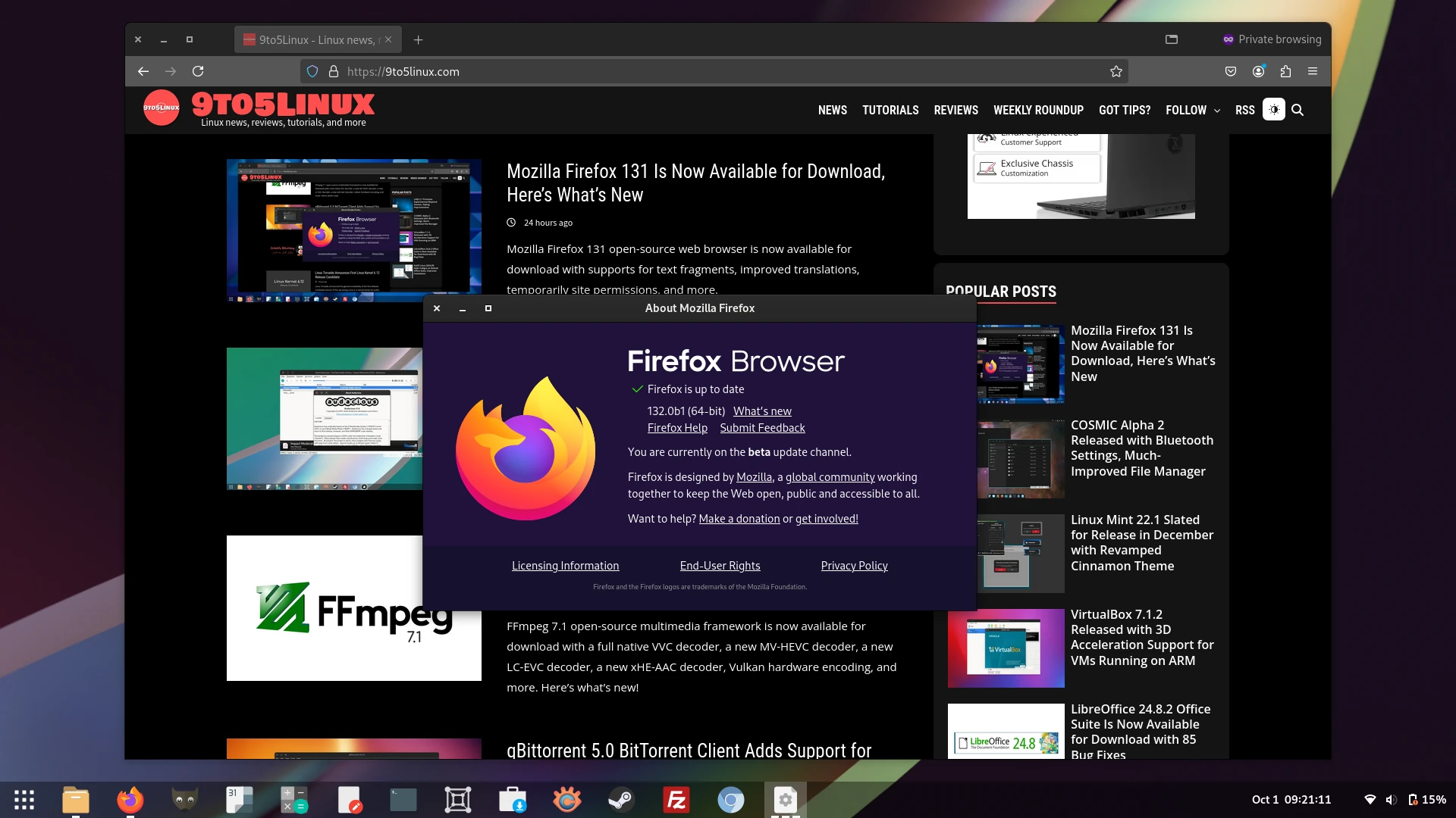 Firefox 132 Enters Beta with Support for Blocking Third-Party Cookie Access - 9to5Linux - Ubuntu ...