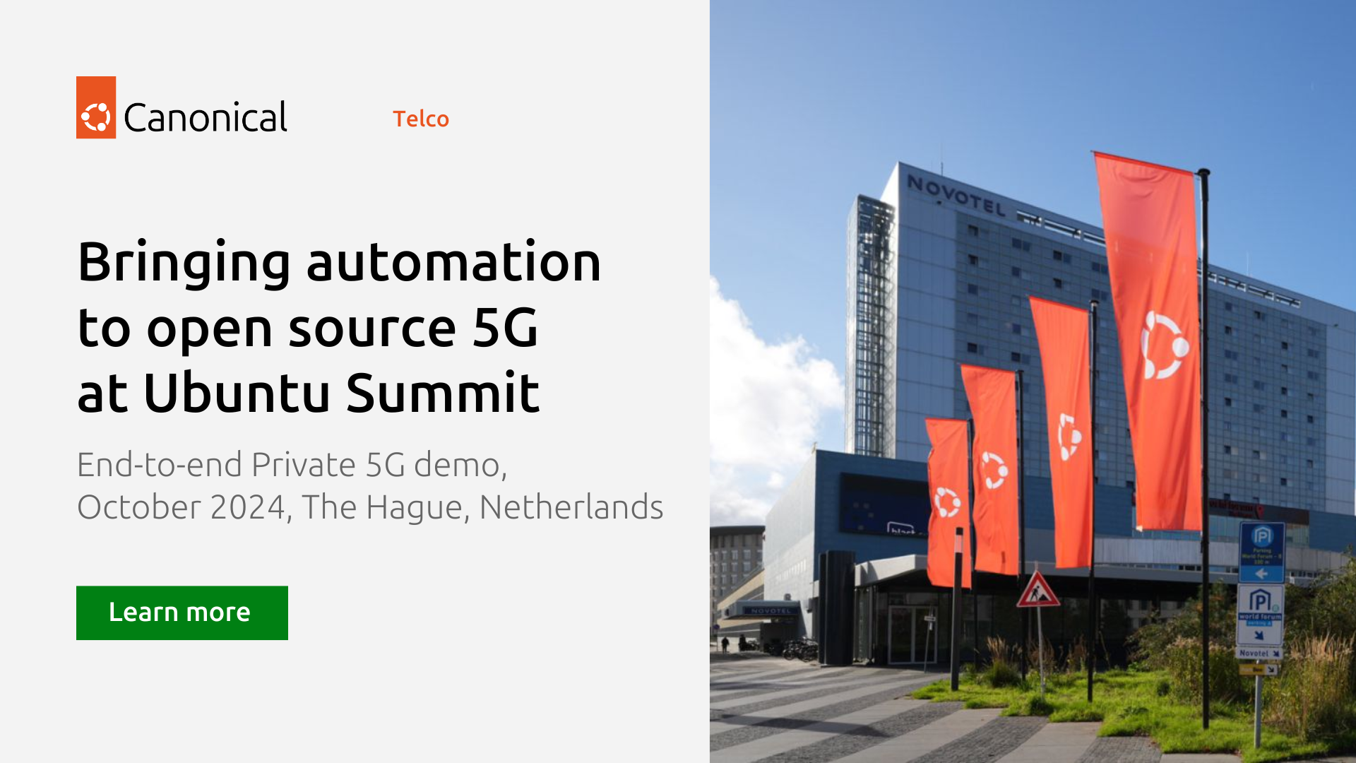 Bringing automation to open source 5G software at Ubuntu Summit 2024 ... Bringing automation to open source 5G software at Ubuntu Summit 2024 ...